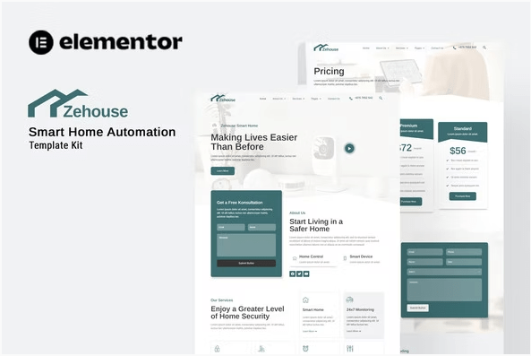 Zehouse - Smarthome Automation Elementor Template Kit - Themenvato