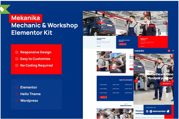 Mekanika - Mechanic and Workshop Company Template Kit - Themenvato